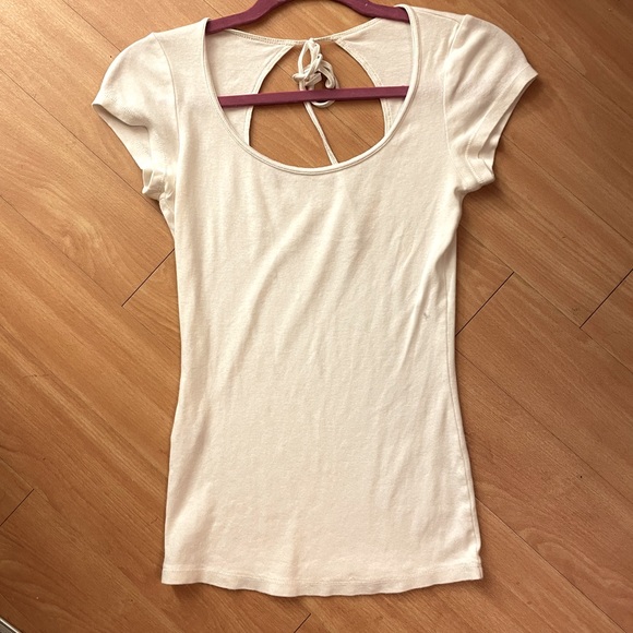 Express | Tops | Y2k Express Sexy Basic White Tee Small | Poshmark
